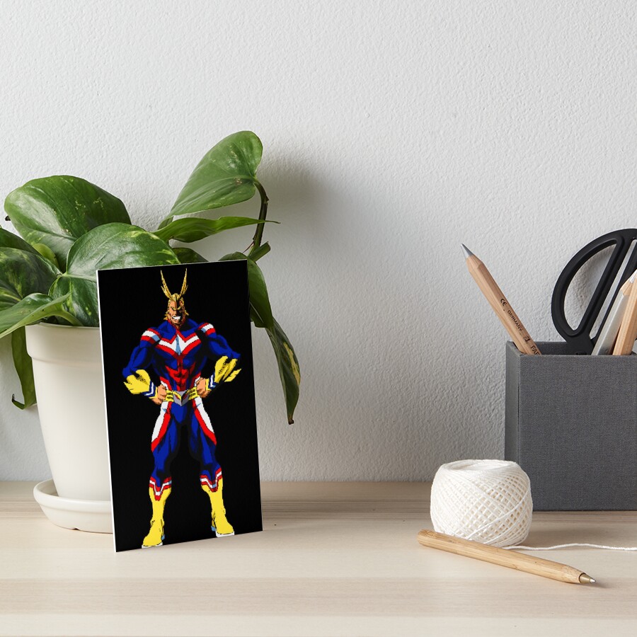 "All Might Pixel Art" Art Board Print by owopixels | Redbubble