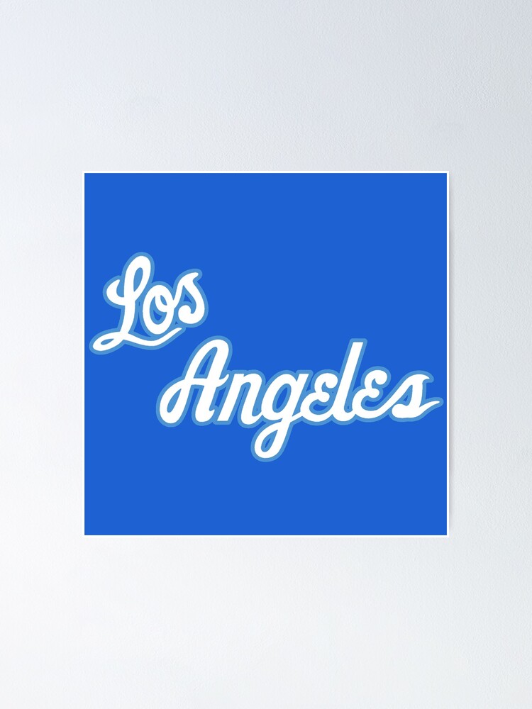 "Los Angeles Cursive" Poster by rpardo7 | Redbubble