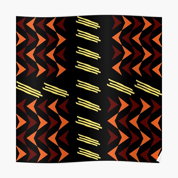 "Arrow Cross Line Pattern" Poster for Sale by dawk8701 | Redbubble