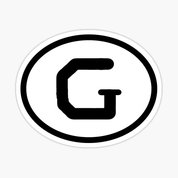"G Logo" Sticker for Sale by gibbiceps | Redbubble