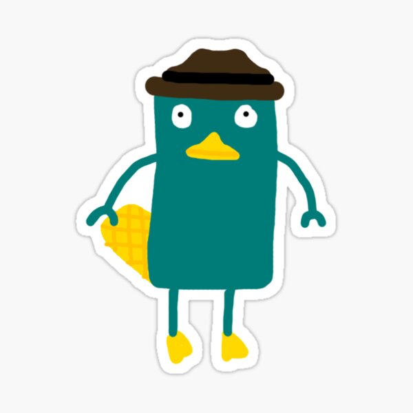"Agent P." Sticker for Sale by Cappee | Redbubble