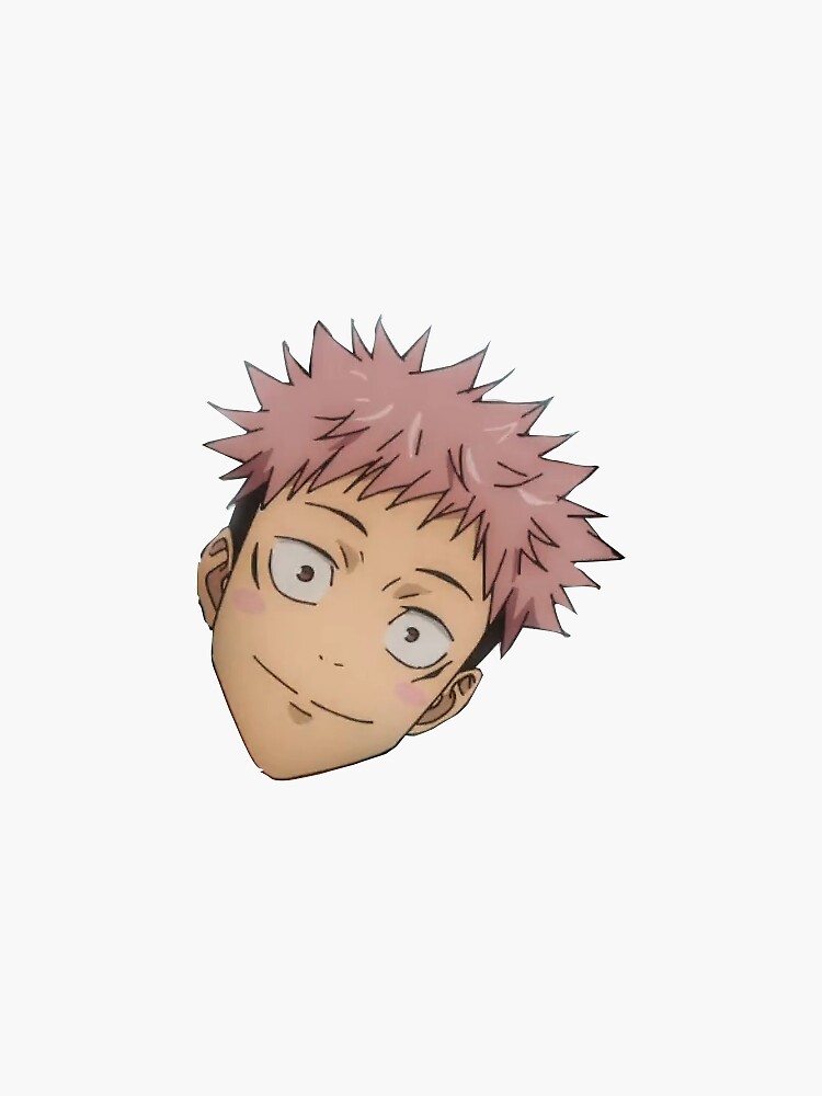 "Yuji Itadori Blush" Sticker for Sale by crayz4pnutz | Redbubble