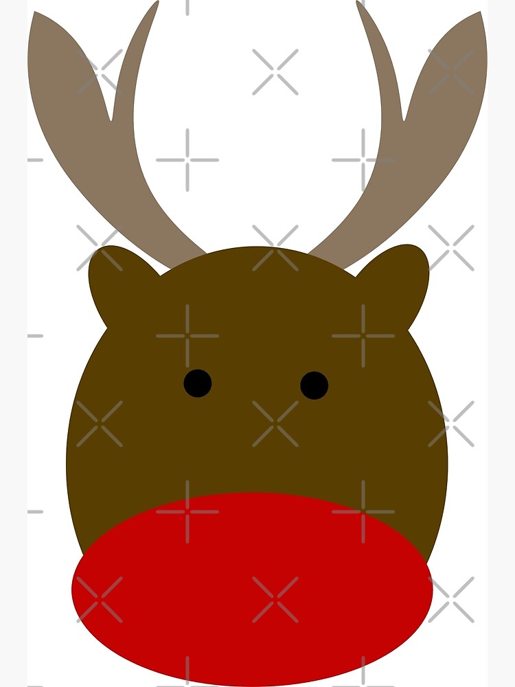 "Rudolph the big red nosed Reindeer" Poster by Andrew-George | Redbubble