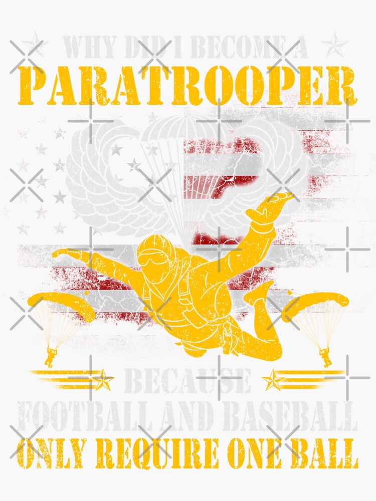 "Funny 82nd 101st Airborne Paratrooper Military" Sticker for Sale by ...