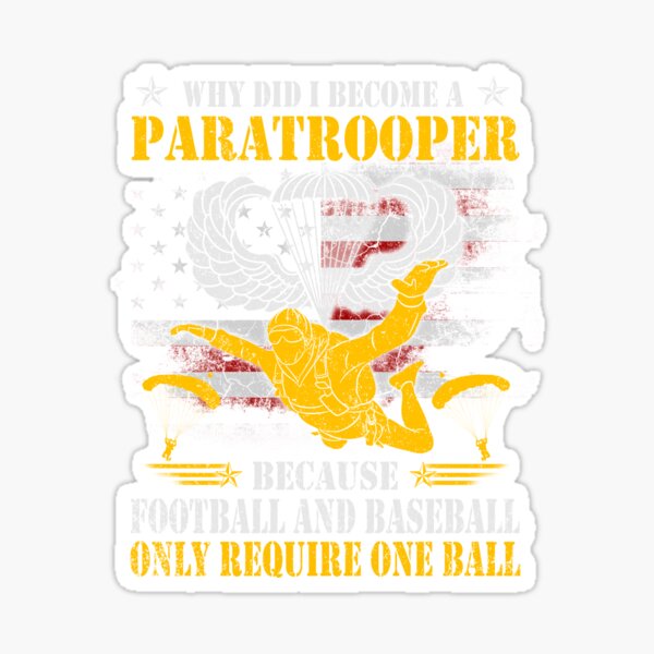 "Funny 82nd 101st Airborne Paratrooper Military" Sticker for Sale by ...