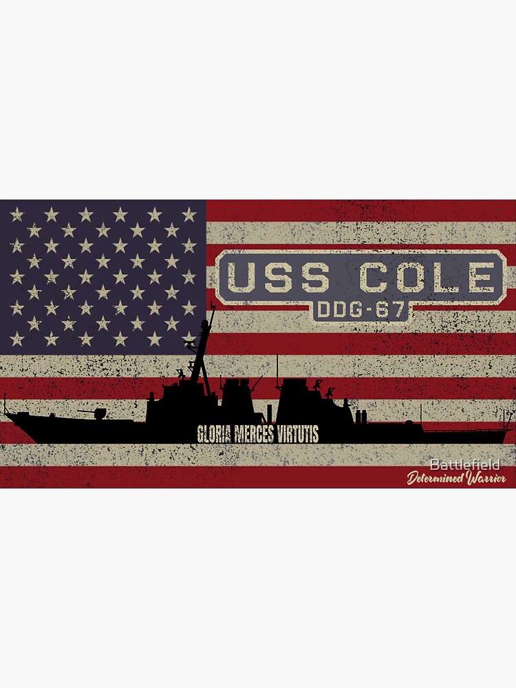 "USS Cole DDG-67 Arleigh Burke-class Guided Missile Destroyer Vintage ...