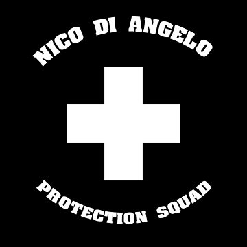 "Nico Di Angelo Protection Squad" Sticker for Sale by Wenzie13 | Redbubble