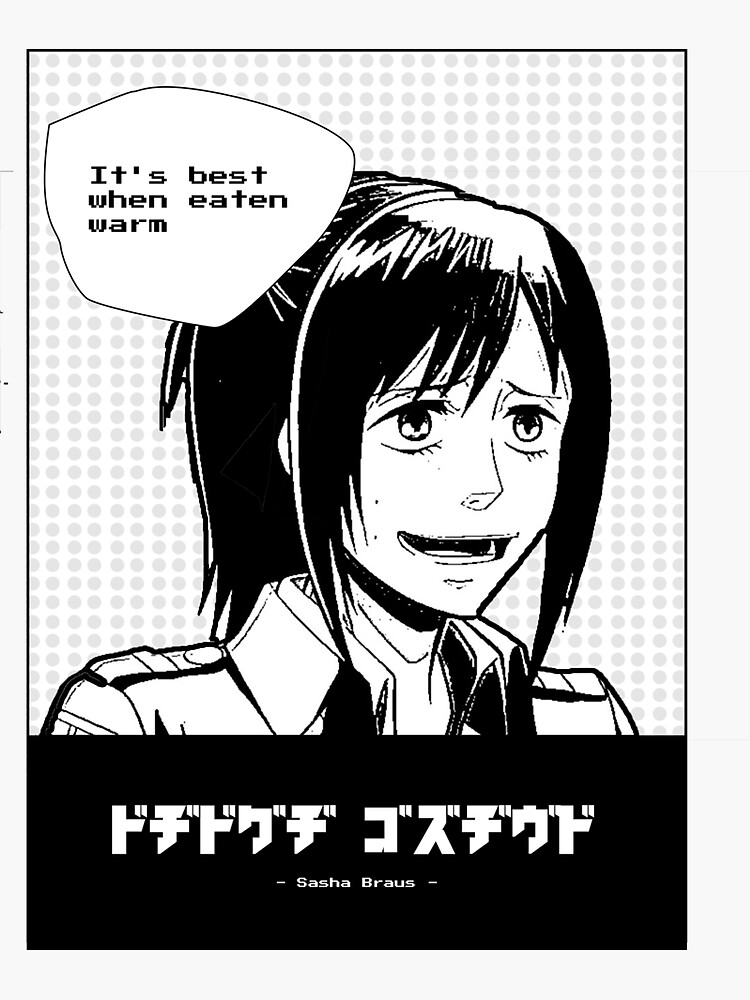 "Sasha Braus - Attack On Titan" Sticker by SENPEIstore | Redbubble