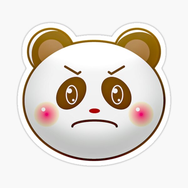 "Angry Panda" Sticker for Sale by CaughtInAStorm | Redbubble