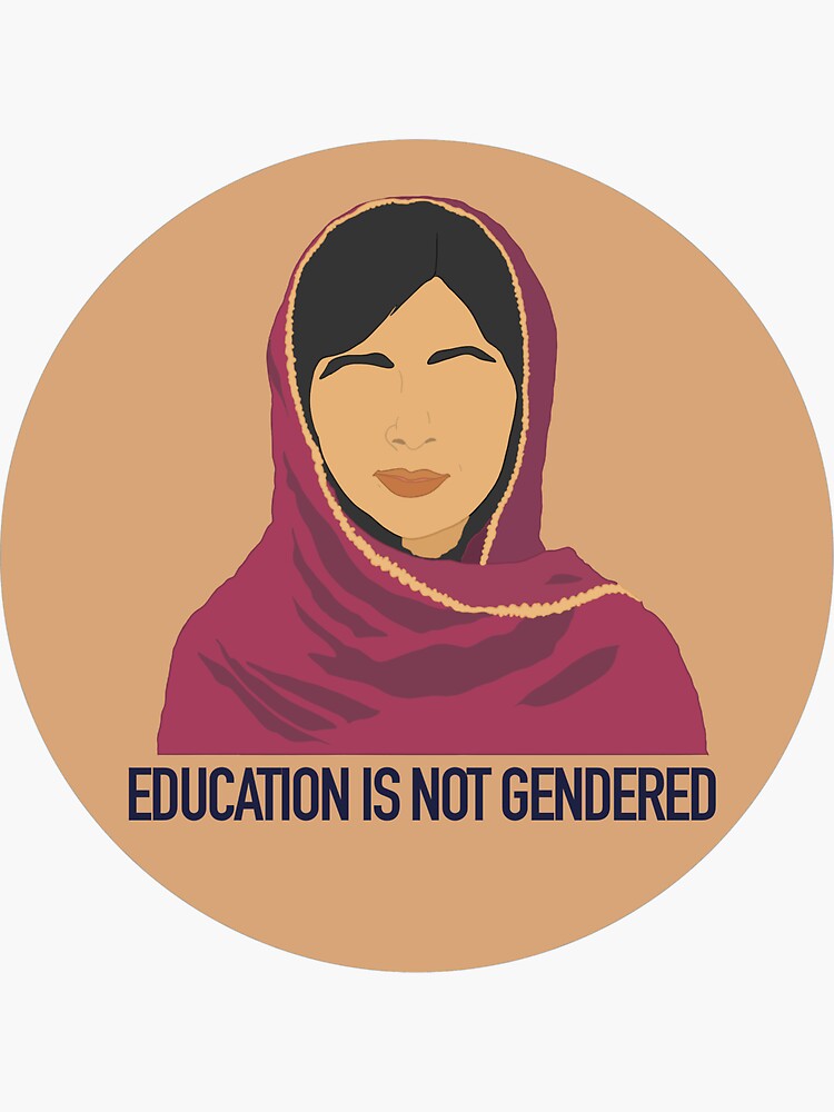"Malala Yousafzai" Sticker by sydneyankrim | Redbubble