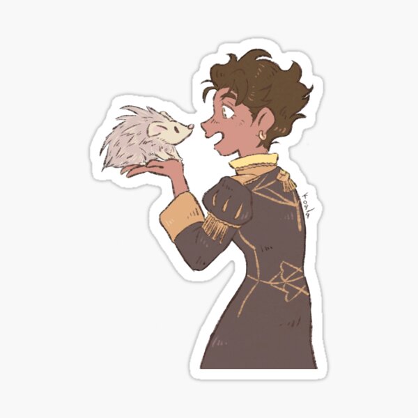 "Spiky friends!!" Sticker for Sale by Littlefawnfarm | Redbubble