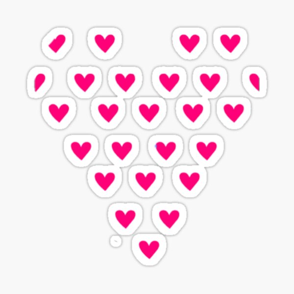 "superior vena cava stickers unique design SVC-hearts" Sticker by RanaG ...