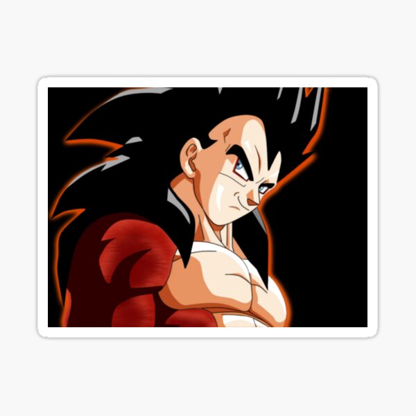 "Vegeta Super Sayan 4" Sticker for Sale by Diavolo1974 | Redbubble