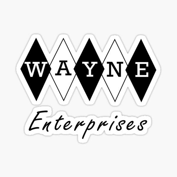 "1950's Wayne Enterprises Logo" Sticker for Sale by Queso-Logos | Redbubble