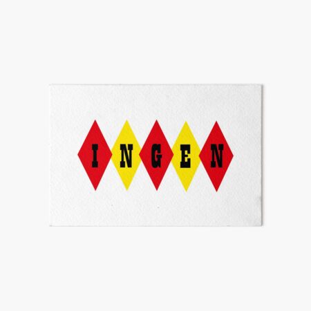 "InGen retro logo" Art Board Print by Queso-Logos | Redbubble