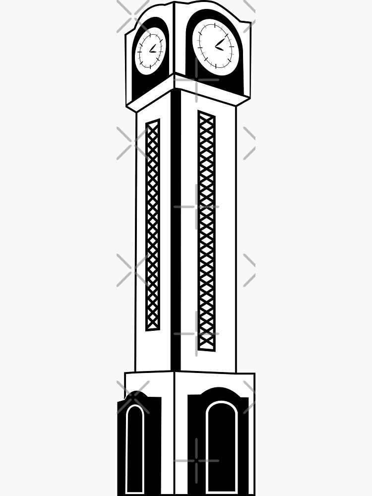 "Syria Homs clock tower " Sticker for Sale by abduulkafi1999 | Redbubble