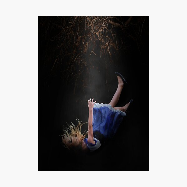 "Alice falling down the rabbit hole" Photographic Print for Sale by ...