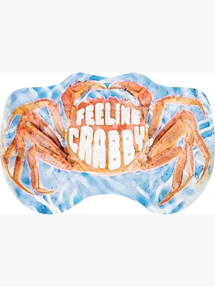 "Feeling Crabby Bad Mood Funny Ocean Crab" Poster for Sale by ...