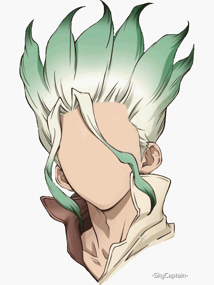 "Dr. Stone Senku Simple" Sticker for Sale by -SkyCaptain- | Redbubble