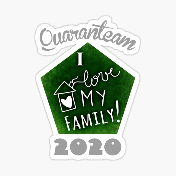 "quaranteam.i love my family.comic family" Sticker for Sale by doctors ...