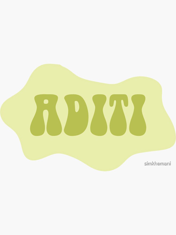 "Aditi" Sticker by simkhemani | Redbubble