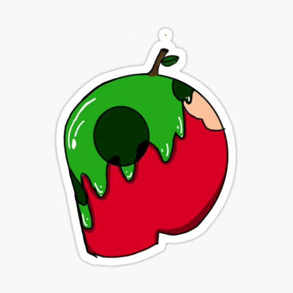 "Poisoned apple" Sticker for Sale by MathildeDevaux | Redbubble