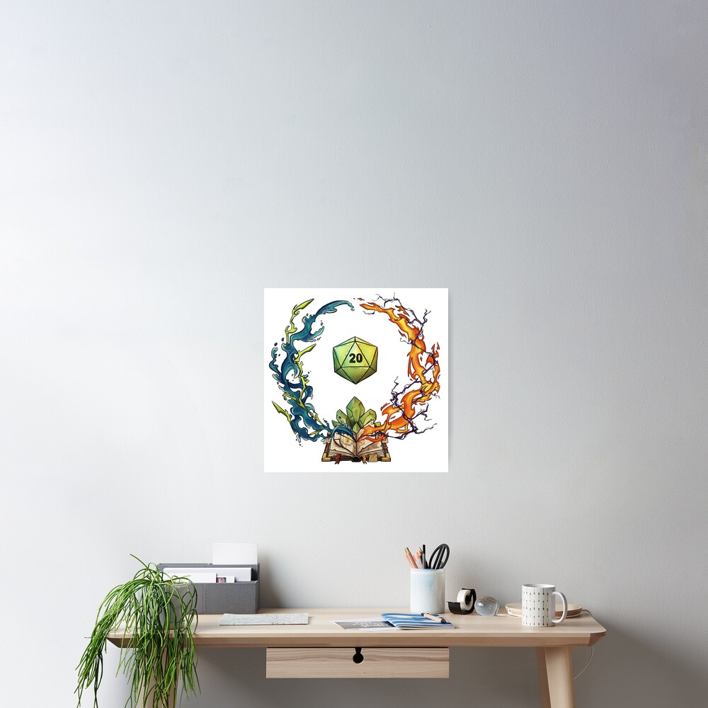 "DnD - wizard class symbol" Poster for Sale by Avalon18 | Redbubble