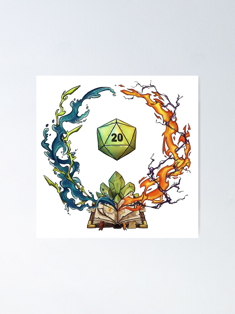 "DnD - wizard class symbol" Poster for Sale by Avalon18 | Redbubble