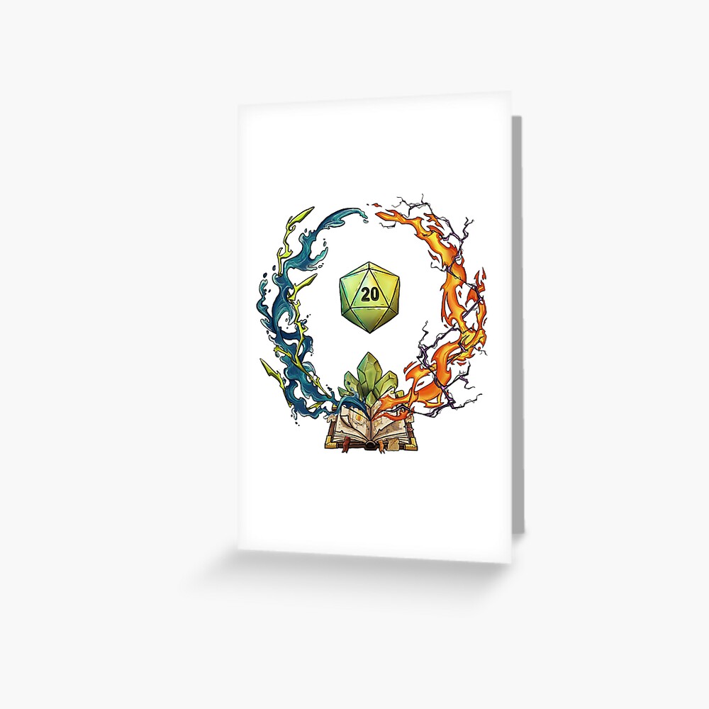 "DnD - wizard class symbol" Greeting Card for Sale by Avalon18 | Redbubble