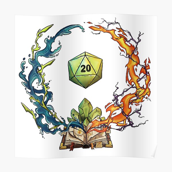 "DnD - wizard class symbol" Poster for Sale by Avalon18 | Redbubble