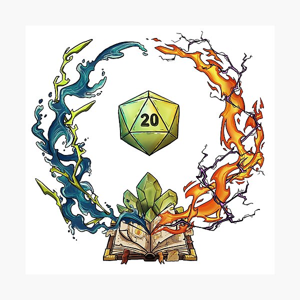 "DnD - wizard class symbol" Photographic Print for Sale by Avalon18 ...