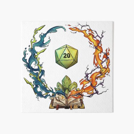 "DnD - wizard class symbol" Art Board Print for Sale by Avalon18 ...