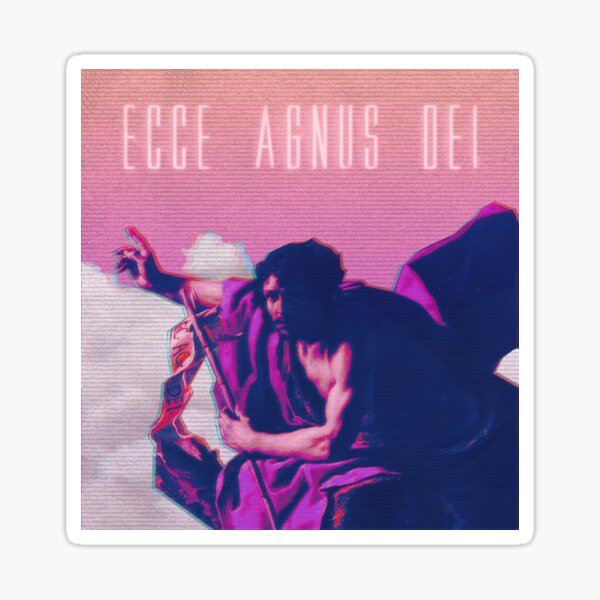 "Ecce Agnus Dei John the baptist" Sticker for Sale by korboran | Redbubble