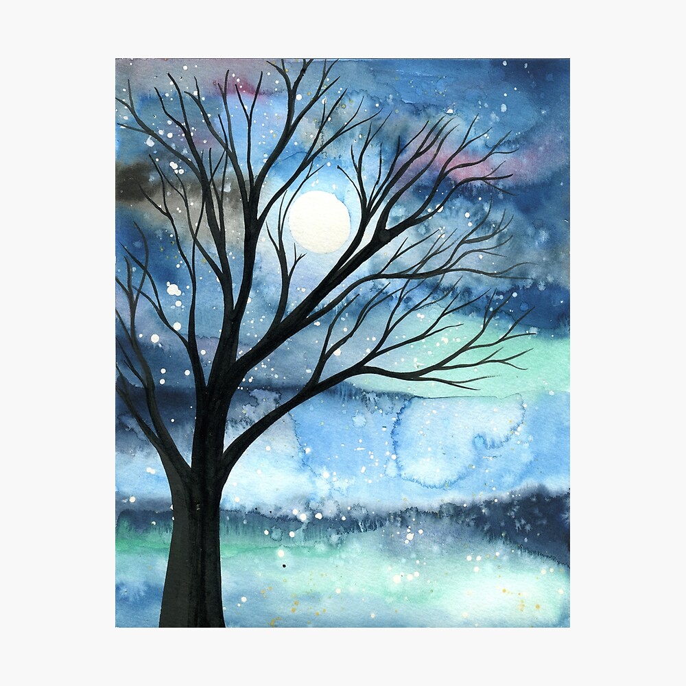 Art & Collectibles Painting Oil Moonlit Night Painting Original Art ...
