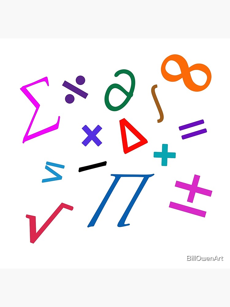 ""Random Math" word art" Poster by BillOwenArt | Redbubble
