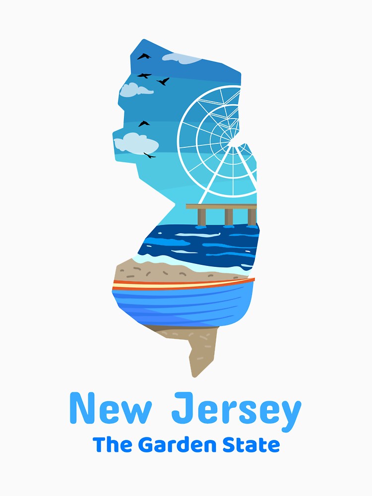 "New Jersey The Garden State " T-shirt by Daryl96 | Redbubble