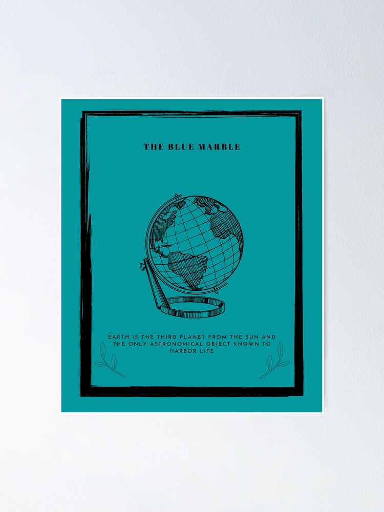 "The Blue Marble" Poster for Sale by Godzilla-World | Redbubble