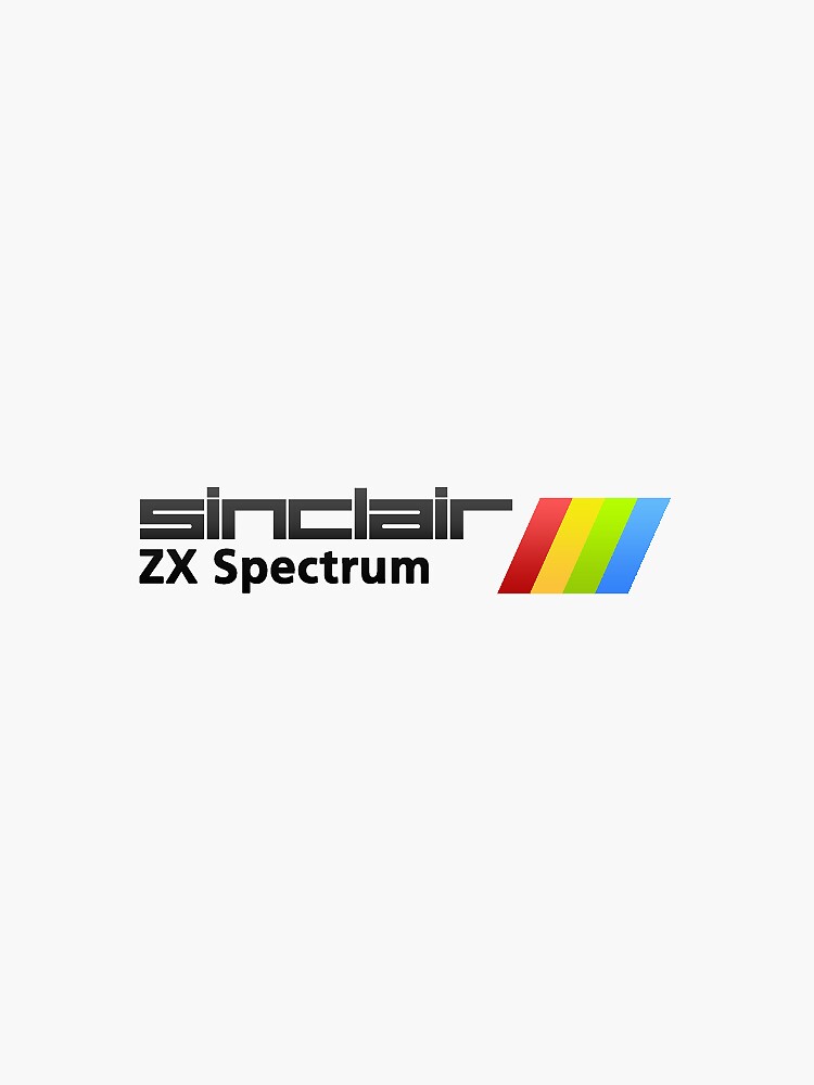 "Sinclair ZX spectrum logo" Sticker for Sale by CountryYak | Redbubble