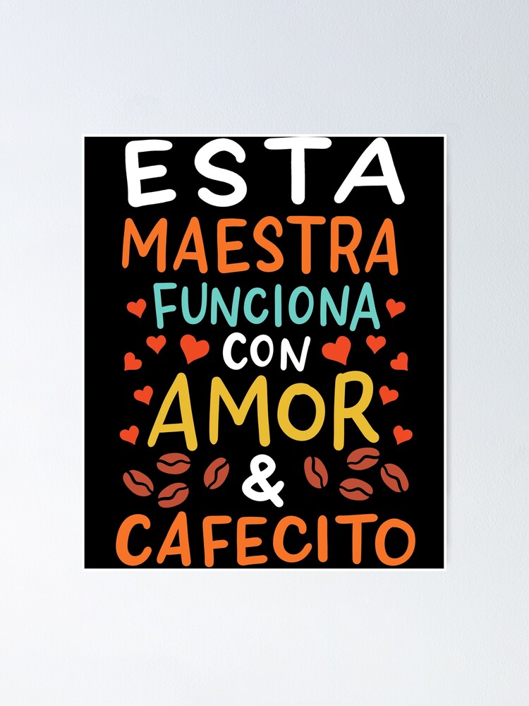 Póster «Maestra de español» de Mealla | Redbubble