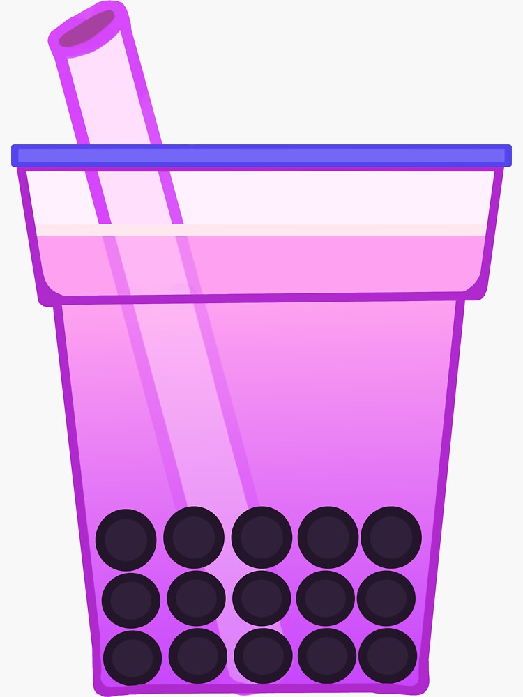 "purple boba tea" Sticker for Sale by MelodyRose04 | Redbubble