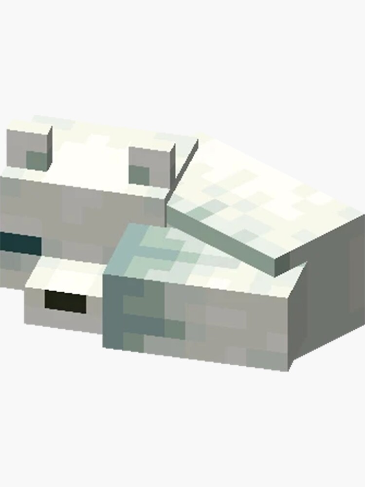 "Minecraft Snow Fox Sleeping" Sticker for Sale by MineMarket | Redbubble