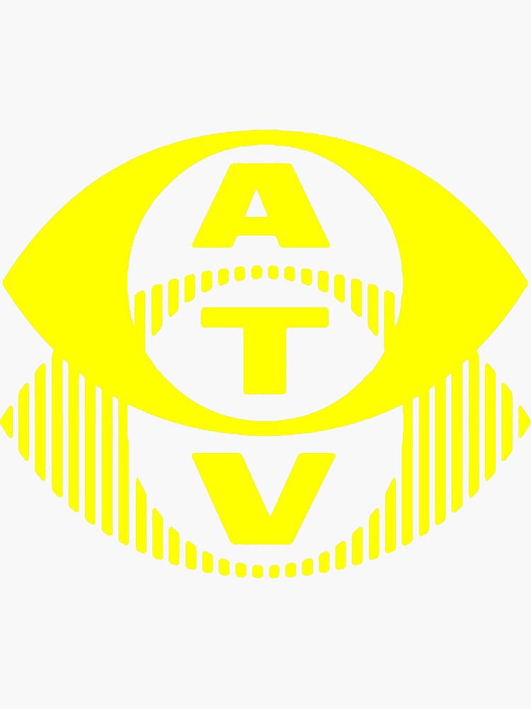 "ATV LOGO ESSENTIAL TELEVISION " Sticker for Sale by pareiguent97 ...