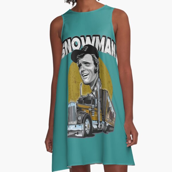 "Men_s Jerry Reed Snowman Men_s Smokey and The Bandit" A-Line Dress for ...