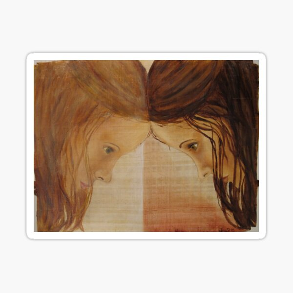 "Time for reflection" Sticker for Sale by Kunstner74 | Redbubble