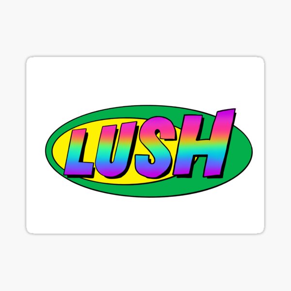 "lush logo rainbow" Sticker by levelvp16 | Redbubble