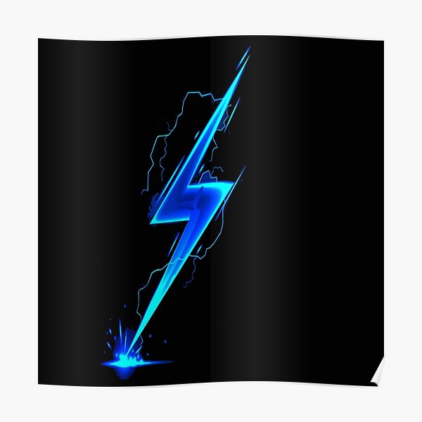 "Lightning bolt" Poster for Sale by huz101 | Redbubble
