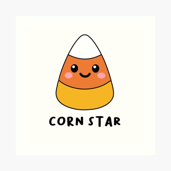 "Cute Funny Halloween Corn Candy - Corn Star Tshirt, Halloween Pun ...