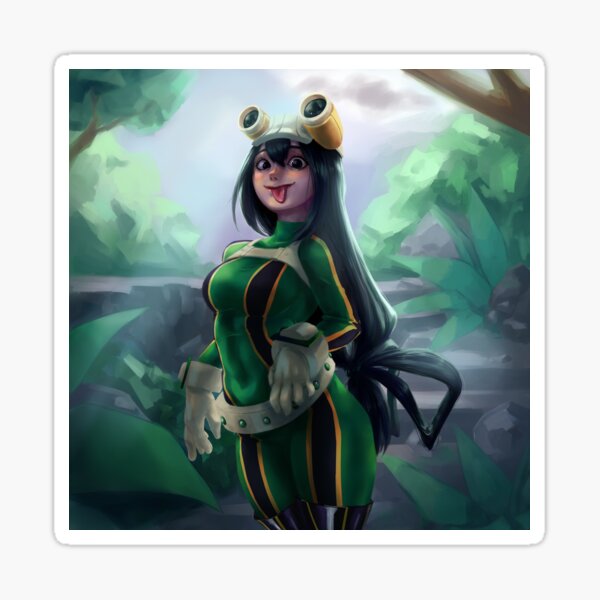 "Froppy from MHA" Sticker for Sale by Makuroni | Redbubble