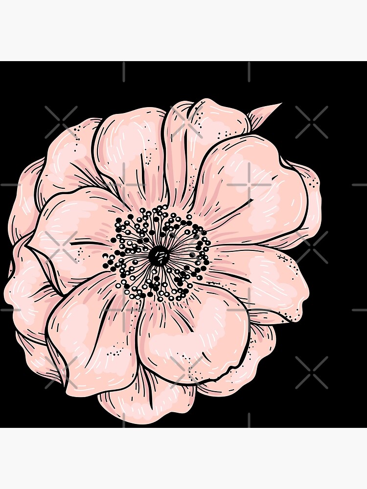 "Pressed watercolor flower" Poster for Sale by Dankio | Redbubble