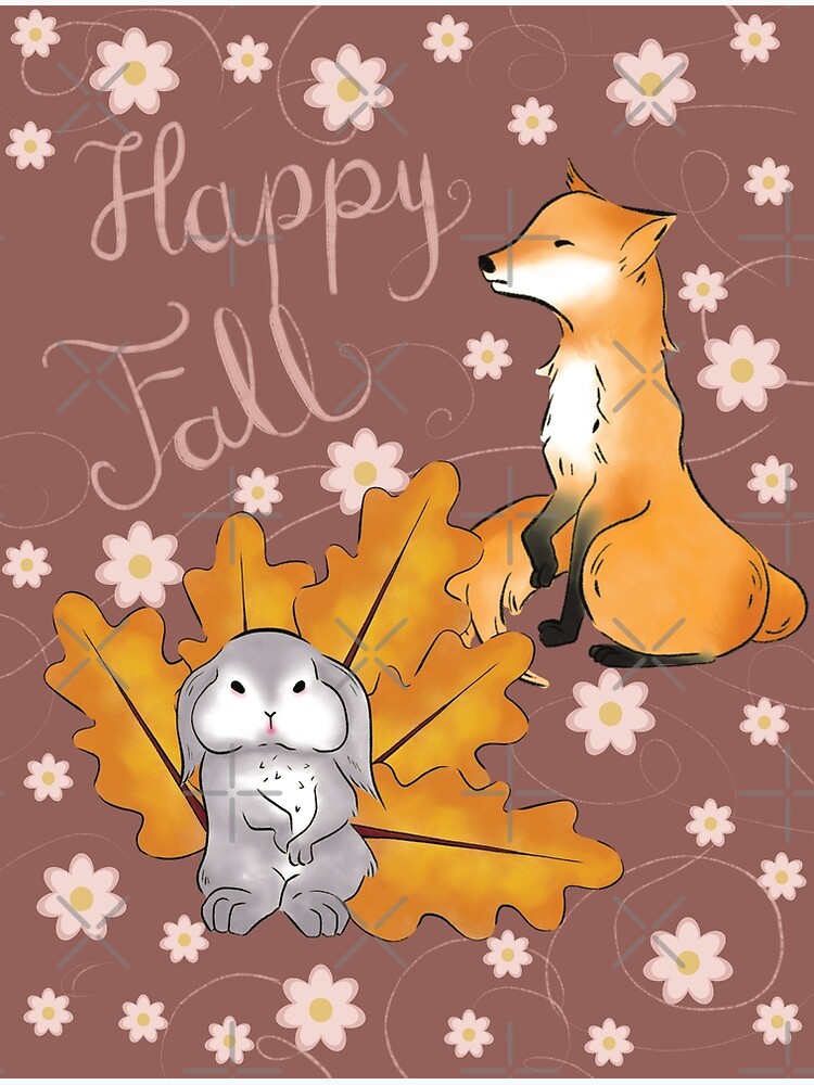 "Happy Fall - Fox and the Bunny Fall Collection 2020" Photographic ...